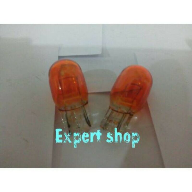 Jual bohlam bohlamp sein sen model tancap kaki 1 warna orange | Shopee ...