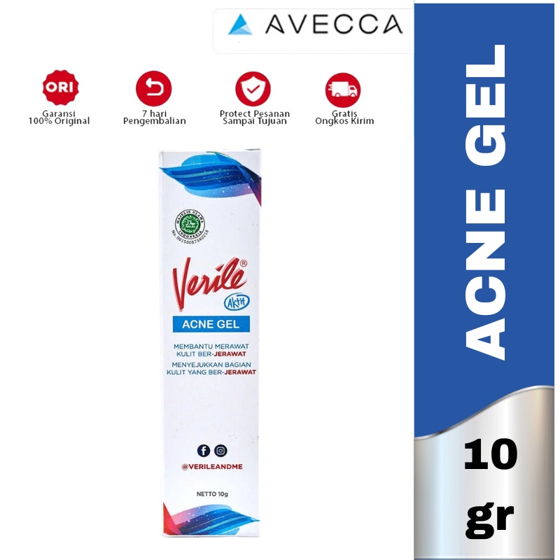Jual Verile Acne Gel 10gr / Gel Jerawat / Obat Jerawat | Shopee Indonesia