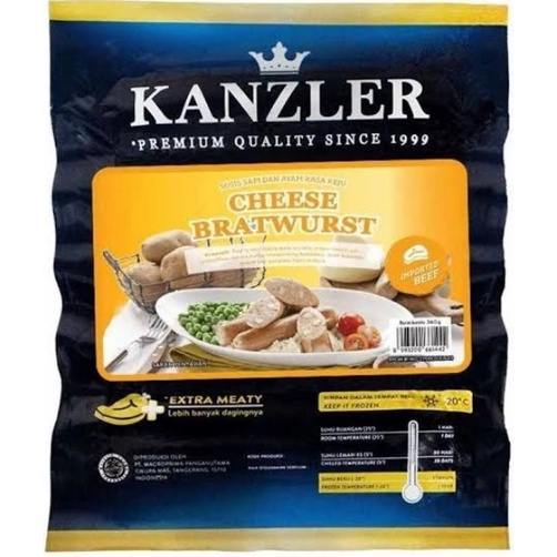 Jual FROZEN FOOD KANZLER CHEESE BRATWURST - DISASS JOGJA | Shopee Indonesia