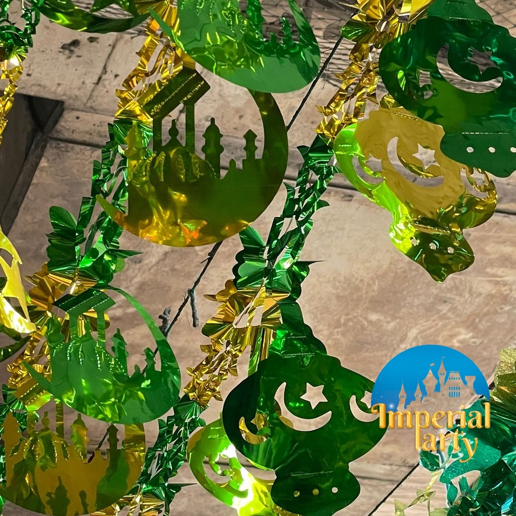 Jual Dekorasi Slinger Garland Hiasan Tarik Foil Ramadhan Lebaran Idul Fitri | Shopee Indonesia