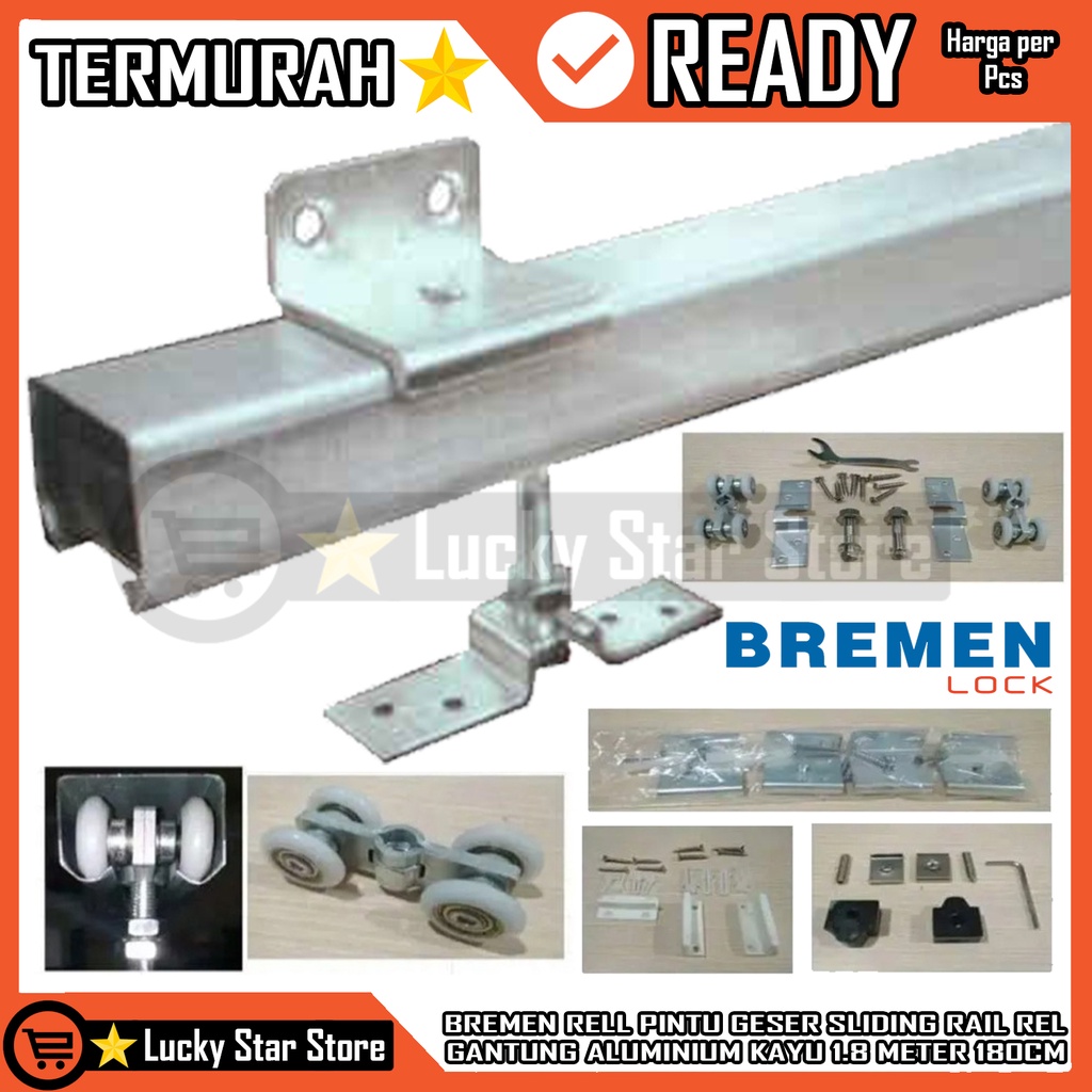 Jual Bremen Godia Sliding Track 180 Cm 160cm 200cm 300cm Rel Pintu ...
