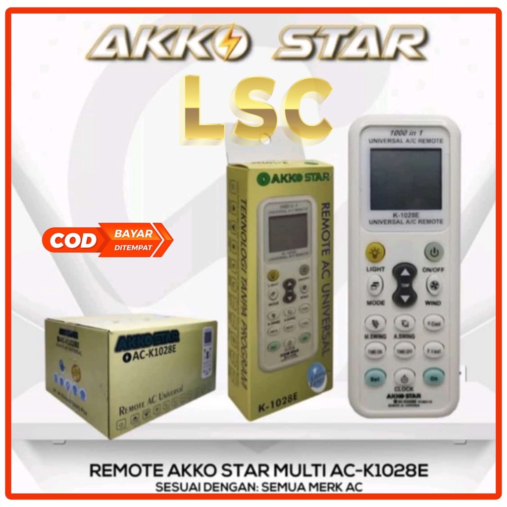 Jual AKKO STAR REMOTE AC UNIVERSAL AKKO STAR | Shopee Indonesia