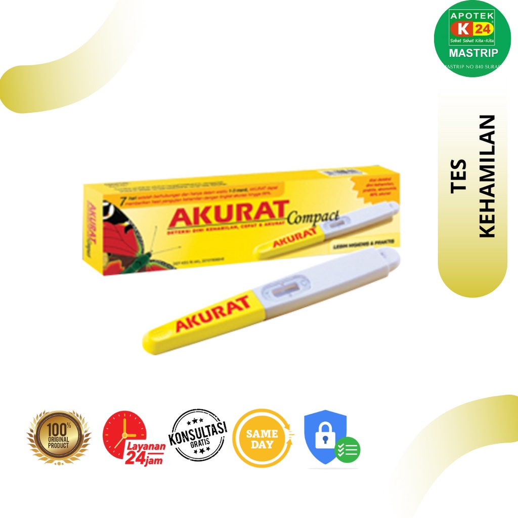 Jual Akurat Compact Test Pack / Deteksi Kehamilan / 1pcs | Shopee Indonesia