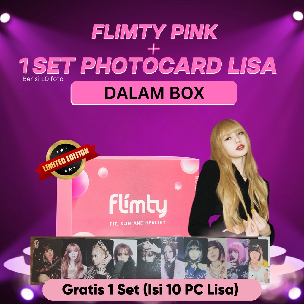Jual FLIMTY PINK + FREE 1 SET ISI 10 PHOTOCARDS | Shopee Indonesia