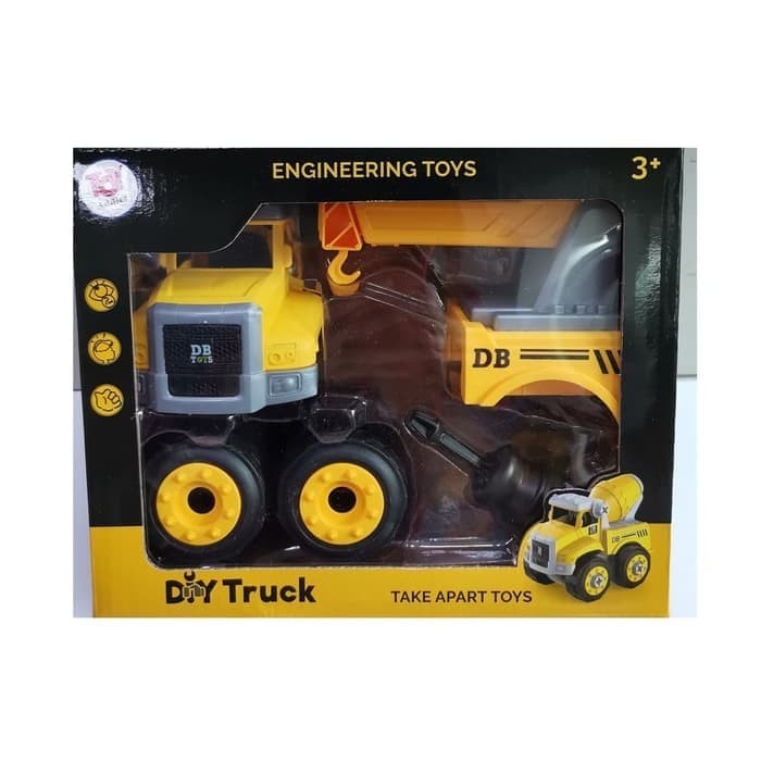 Jual TOY ADDICT DIY ENGINEERING HOIST TRUCK VEHICLE MOBIL DIY TRUK VERSI 2 | Shopee Indonesia