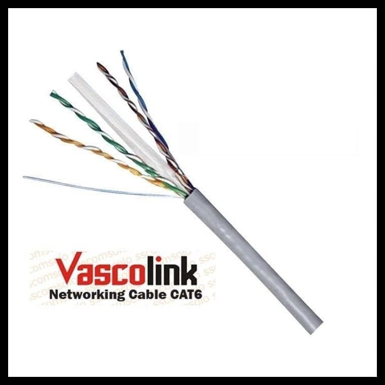 Jual KABEL LAN UTP cat 6 / cat6 VASCOLINK meteran / eceran | Shopee Indonesia