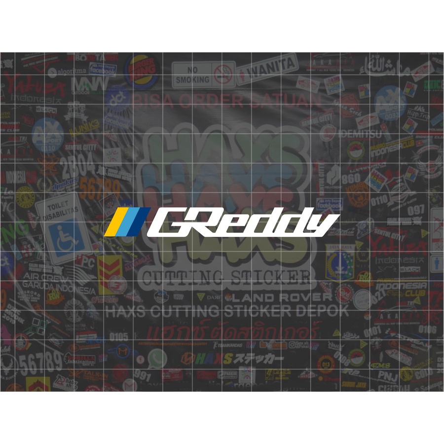 Jual Cutting Sticker Greddy Ukuran 8 Cm Untuk Motor Mobil | Shopee ...