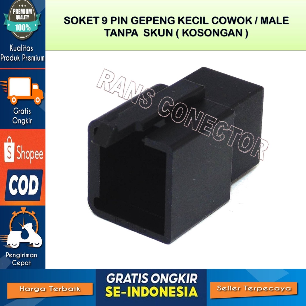 Jual SOKET 9 PIN MALE HITAM SOKET KABEL 9 PIN MALE HITAM SOKET 9 PIN ...
