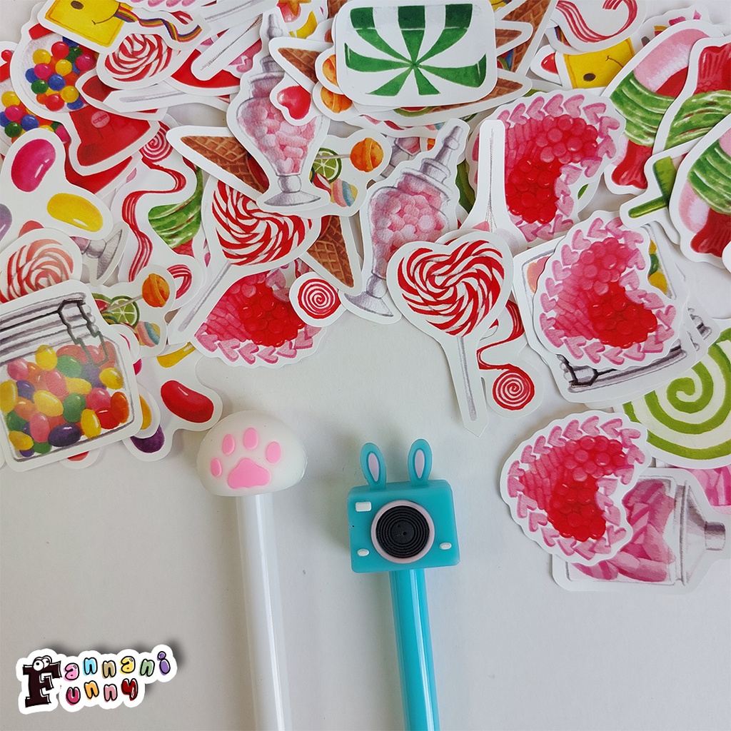 Jual Stiker cutting variasi permen sweet | stiker satuan | sticker ...