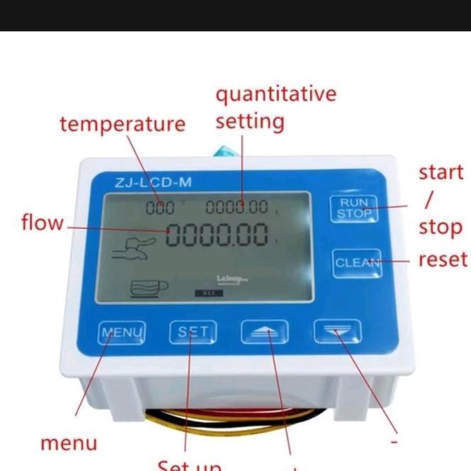 Jual Digital Flow Meter Control Display/Water Oil Sensor Zj-Lcd-M ...