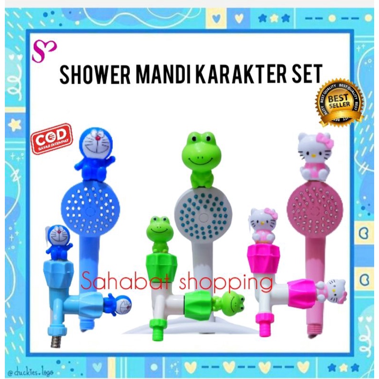 Jual Sahabat Shopping - Shower Kamar Mandi Hellokitty Doraemon 1 Set ...