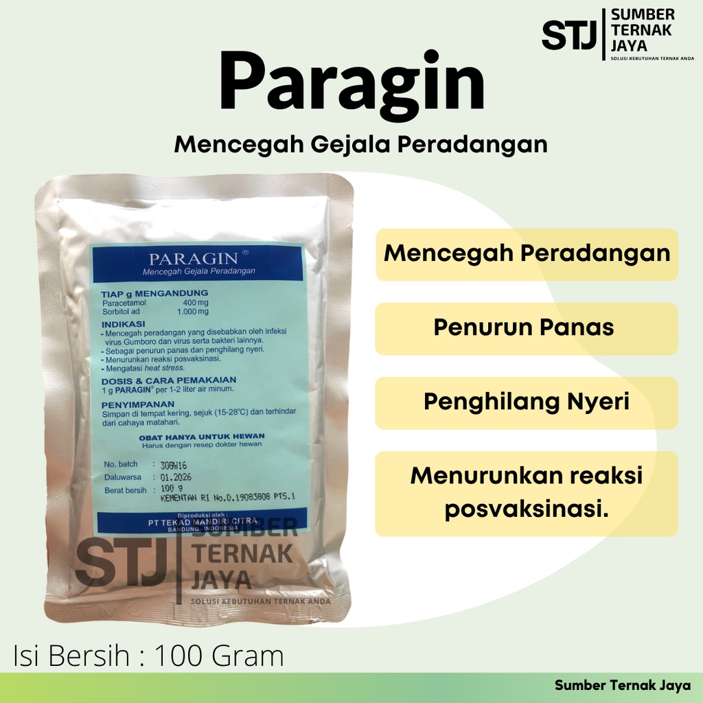 Jual PARAGIN kemasan 100 gram Obat Anti Peradangan Mencegah Peradangan ...