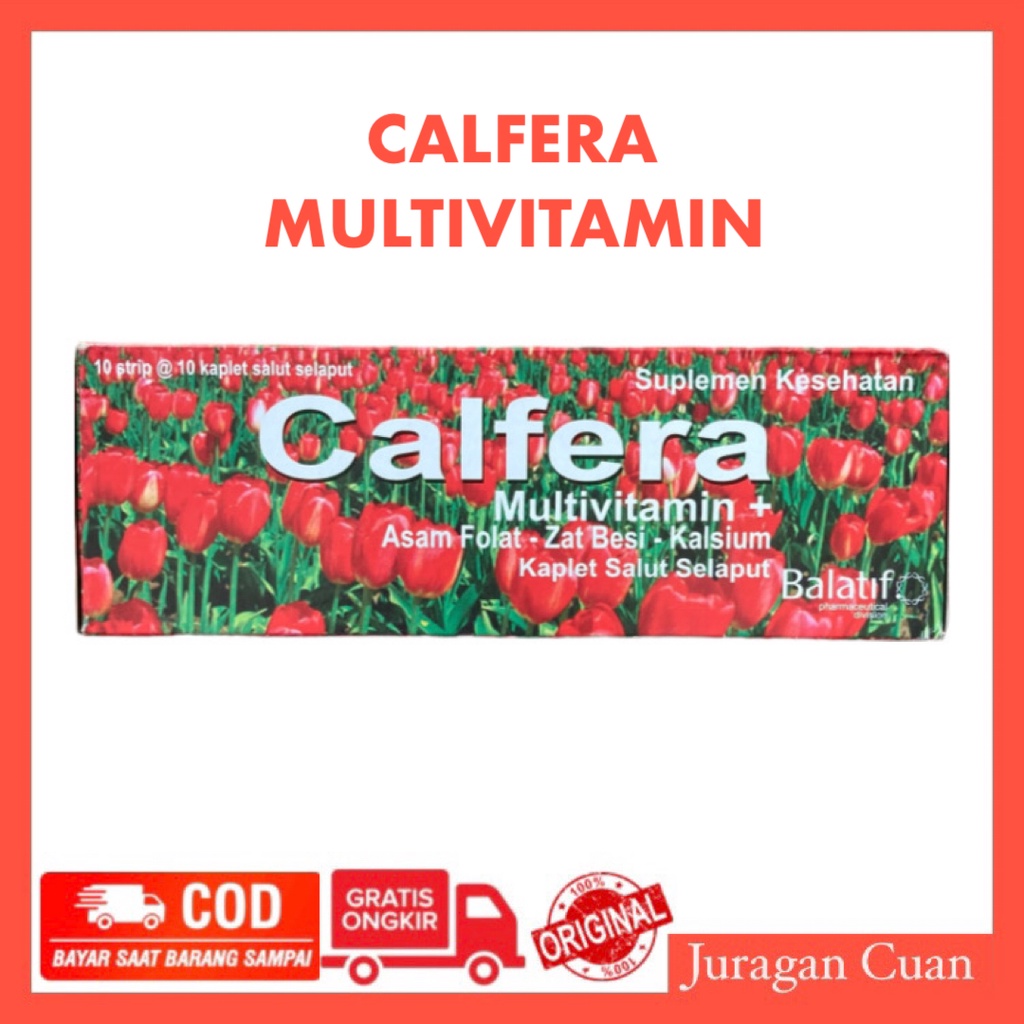Jual CALFERA MULTIVITAMIN SUPLEMEN KESEHATAN ISI 10 TABLET | Shopee ...