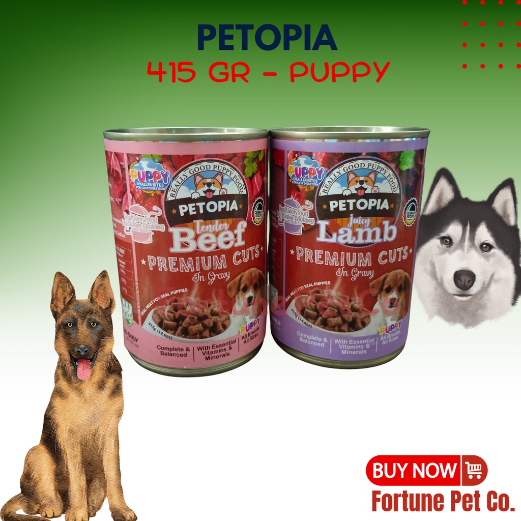 Jual PETOPIA 415 gr Puppy - Makanan Anak Anjing Basah Dog Wetfood ...