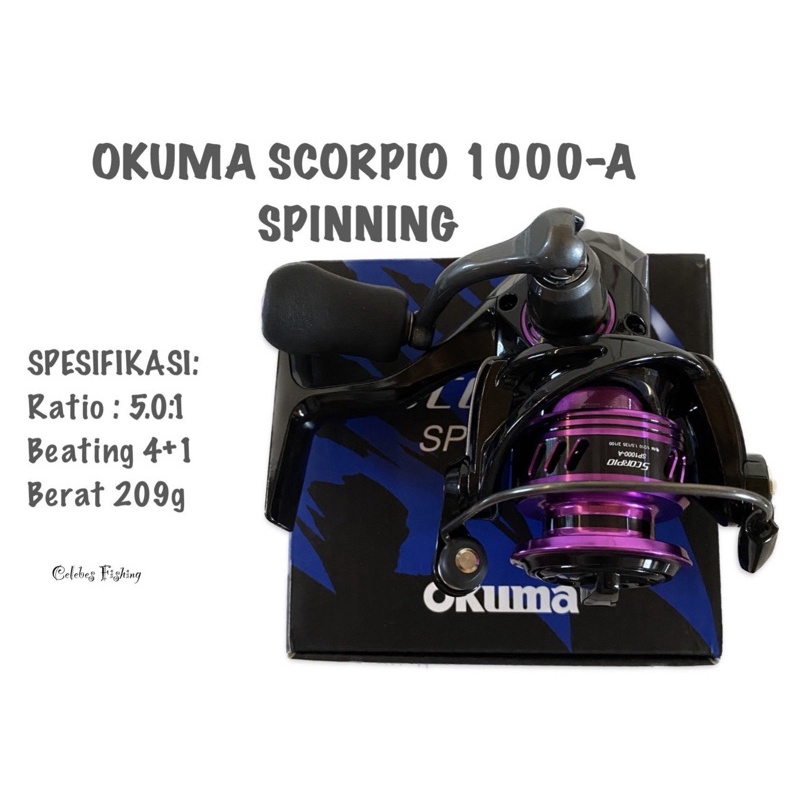 Jual Reel OKUMA Scorpio 1000-A Spinning | Shopee Indonesia