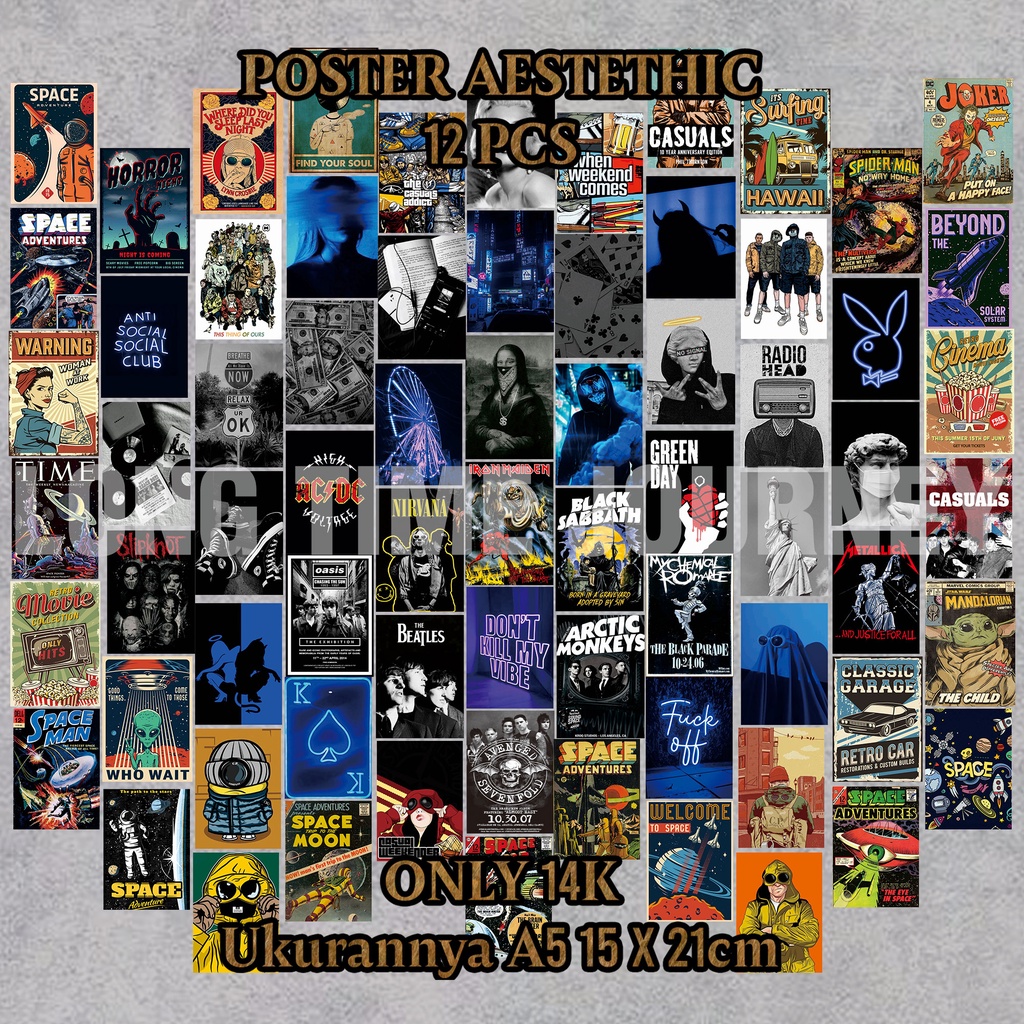 Jual Poster dinding 12 pcs Poster Aesthetic Poster tumblr wall | Shopee ...