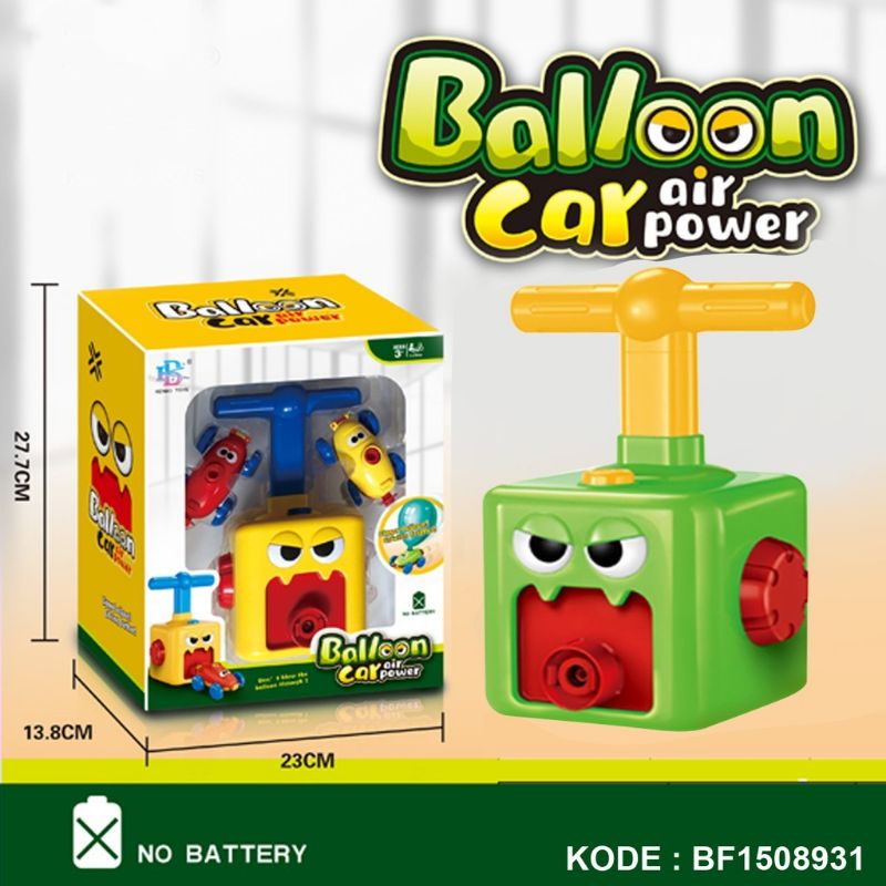 Jual Mainan Mobil Pompa Balon Balloon Car Air Power (10 balon) | Shopee ...
