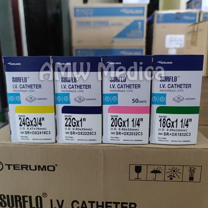 Jual IV Catheter Terumo Surflo Abbocat Terumo IV Cateter abocet 18 20 ...
