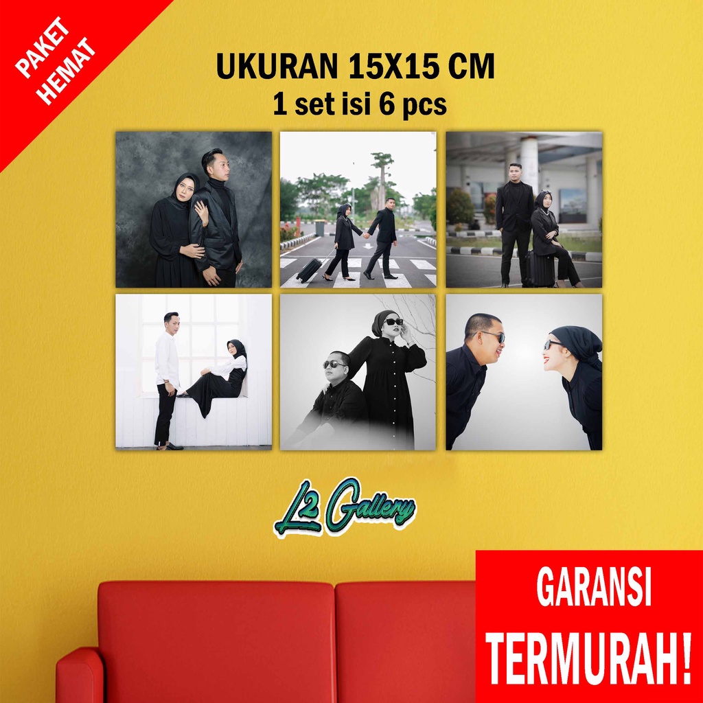 Jual ( 6PCS ) CETAK FOTO KAYU MDF UKURAN 15X15 CM HARGA TERJANGKAU ...