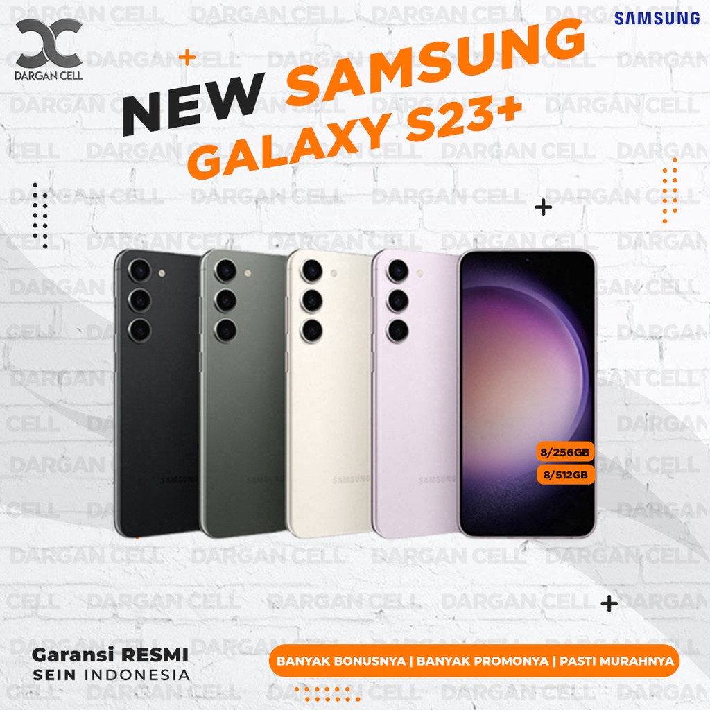 Jual SAMSUNG GALAXY S23+ 5G 8/256GB 8/512GB GARANSI RESMI SEIN 1 TAHUN ...