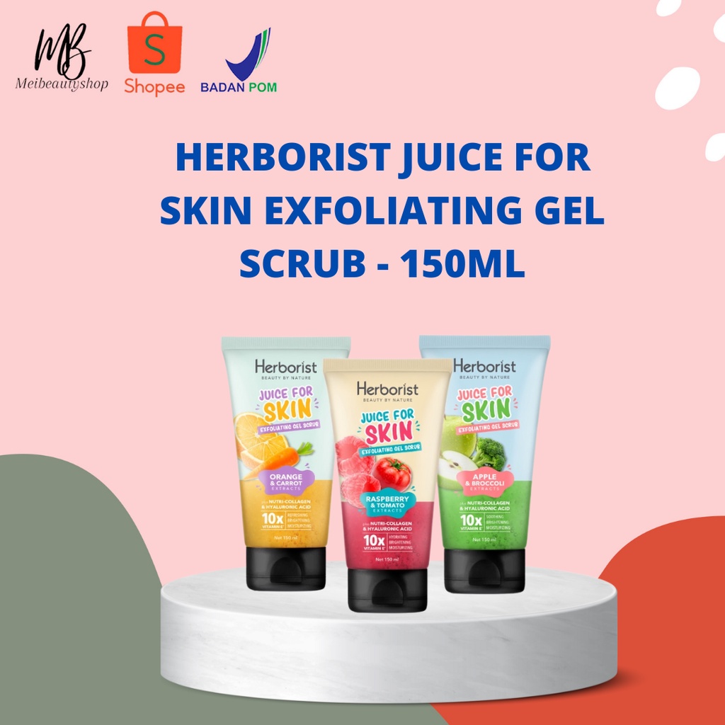 Jual Herborist Juice For Skin Exfoliating Gel Scrub - 150ml | Shopee Indonesia