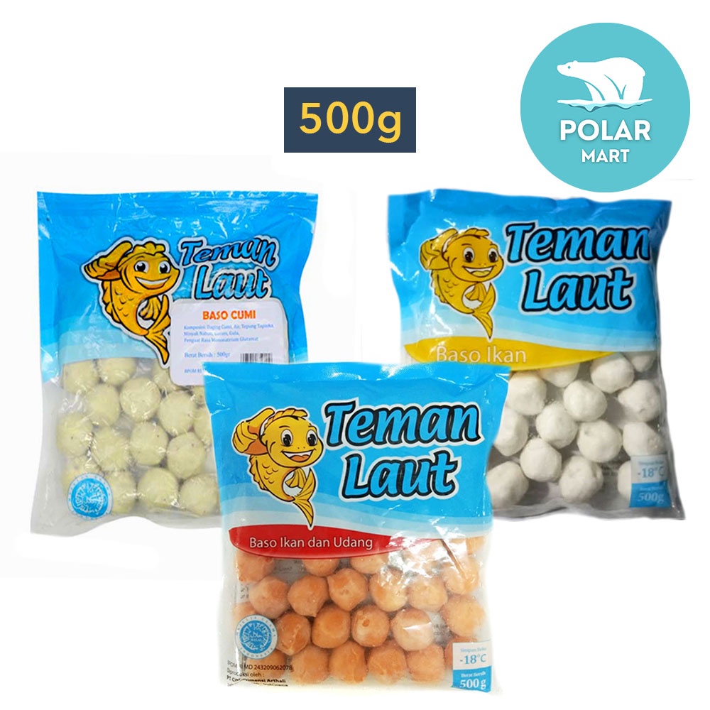 Jual Teman Laut Aneka Baso Cumi/Baso Ikan/Baso Udang 500 Gram (FROZEN ...