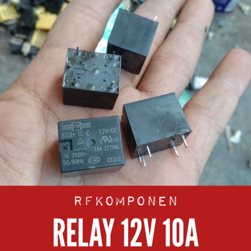 Jual RELAY 12V 10A 5PIN CABUTAN POWER UPS | Shopee Indonesia