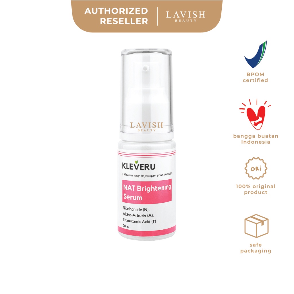 Jual KLEVERU NAT Brightening Serum (20ml) | Shopee Indonesia