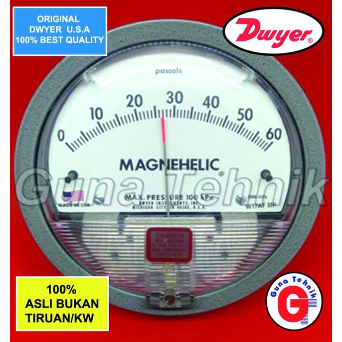 Jual Dwyer Magnehelic 0-60 Pascal Differential Pressure Gauge | Shopee Indonesia