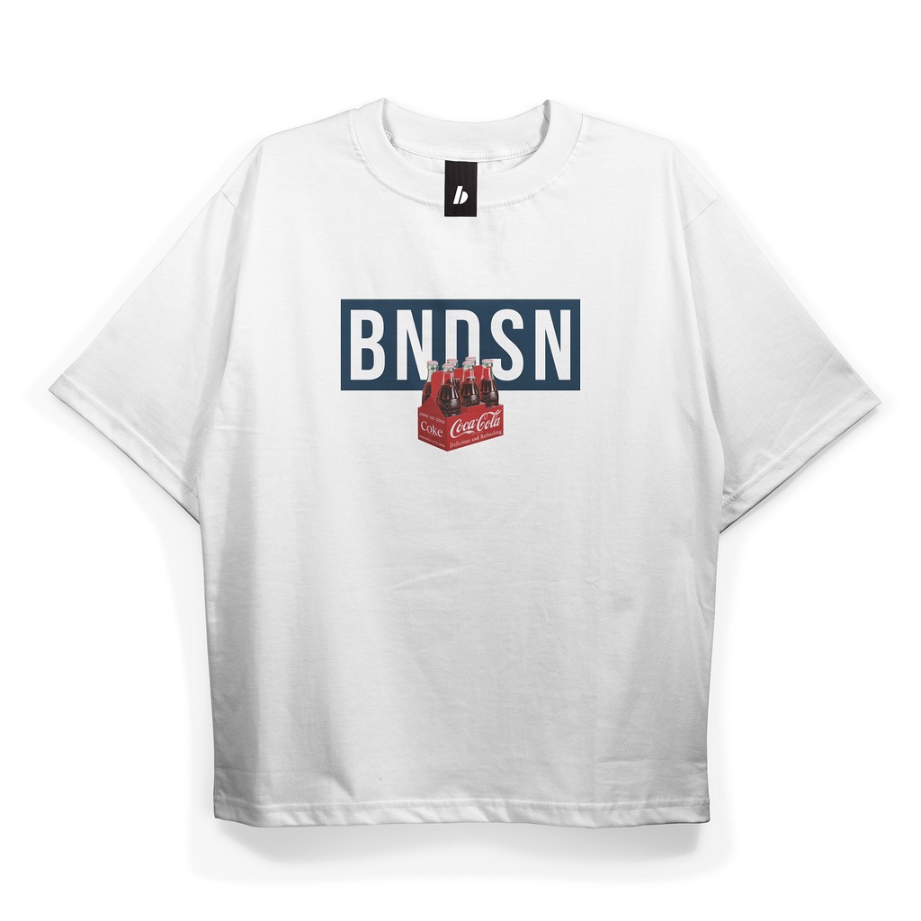 Jual BENIDSON Oversized Tshirt White Happy Soda | Shopee Indonesia