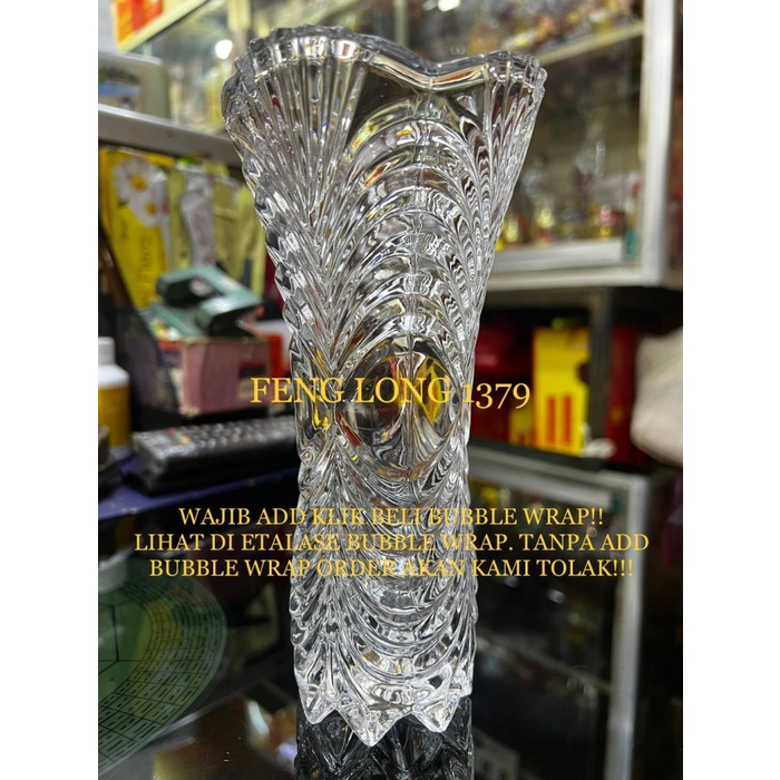 Jual Vas Vas Bunga Kristal Bunga Tinggi 20 Cm (1 Buah) | Shopee Indonesia