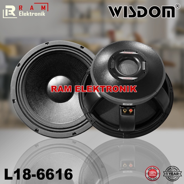 Jual Komponen Speaker 18 Inch WISDOM L18-6616 / 18 6616 Coil 5 Original ...