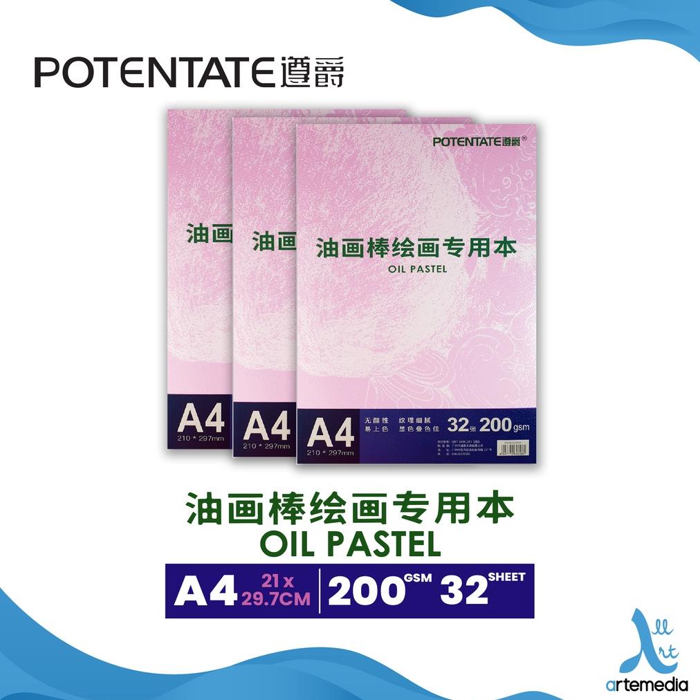 Jual Kertas Gambar Potentate A4 Oil Pastel Paper Sketch Pad | Shopee ...