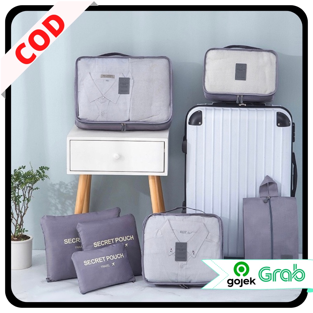 Jual KAISSO - [7 IN 1] TRAVELLING BAG ORGANIZER POUCH SET TAS ...