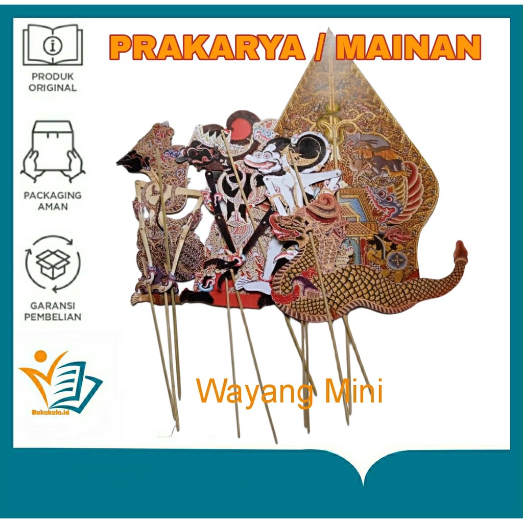 Jual READY Wayang Kertas Karton Mini Mainan Anak Prakarya Gunungan ...