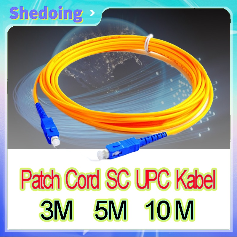 Jual Fiber Optic Patch Cord SC-SC Single Mode SC UPC Patch Cord SC UPC Kabel Fiber Optic 3M / 5M ...