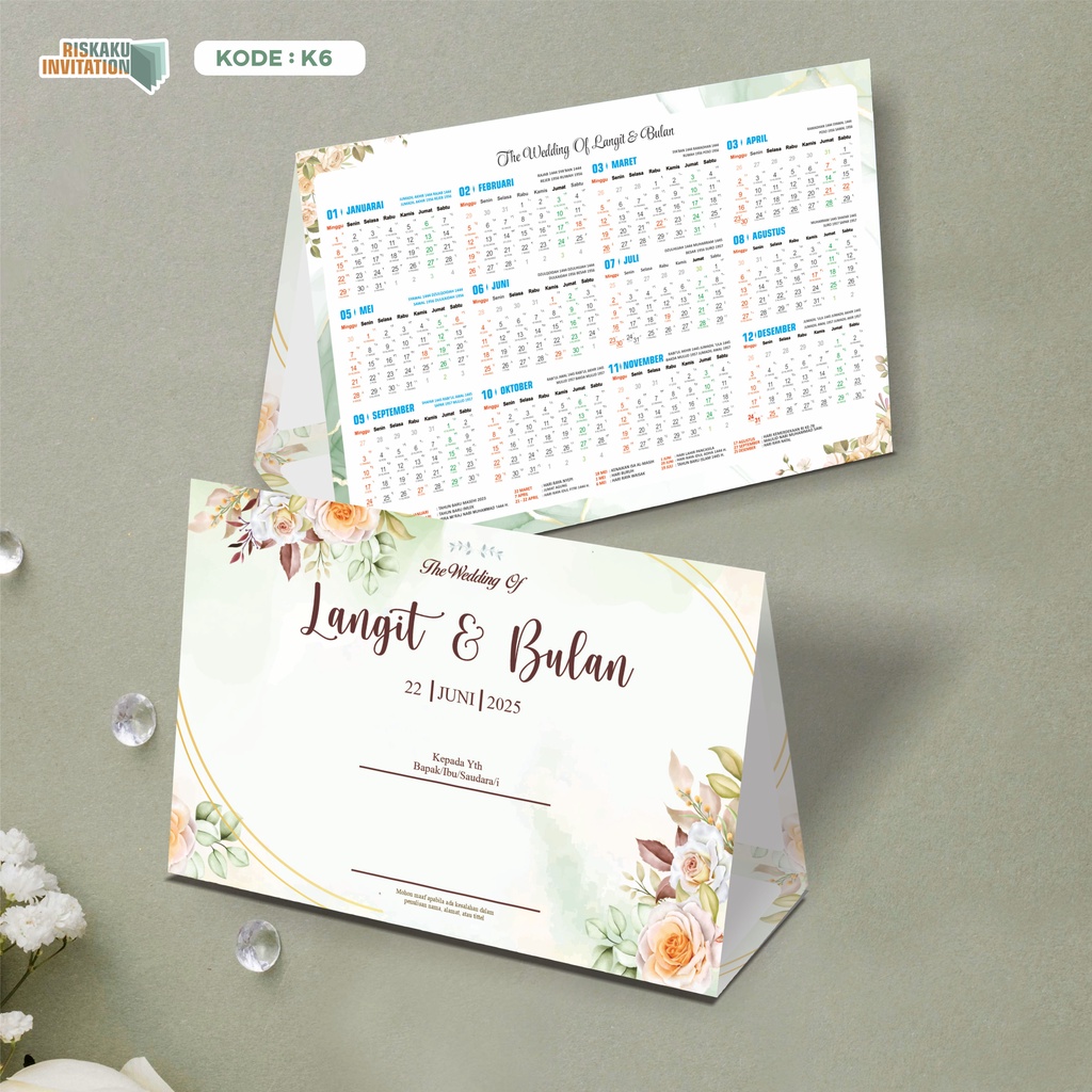 Jual Undanangan Pernikahan Motif Bunga, Cantik, Warna Soft, Elegan ...