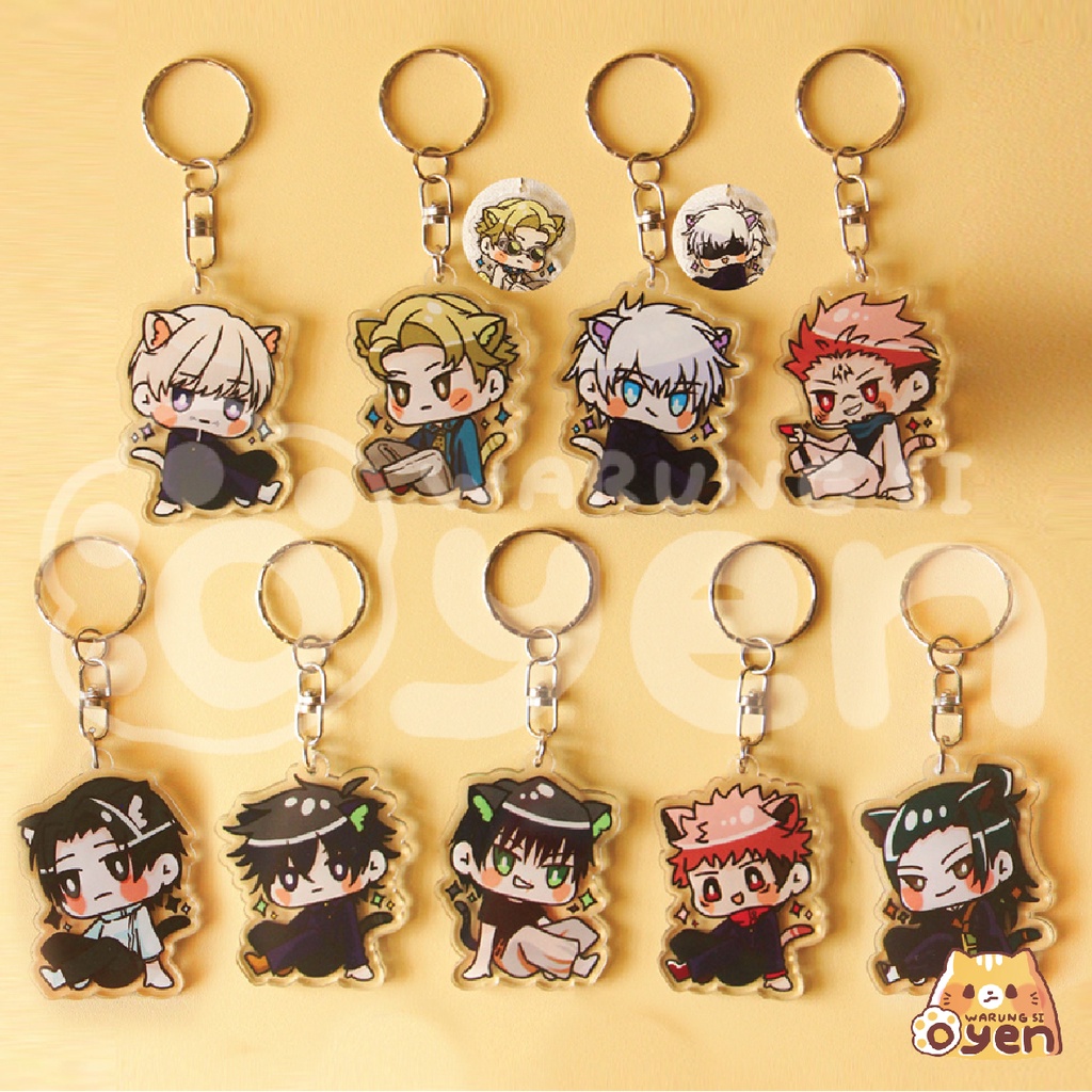 Jual Jujutsu Kasen Acrylic Keychain (Inumaki Nanami Gojo Sukuna Megumi ...
