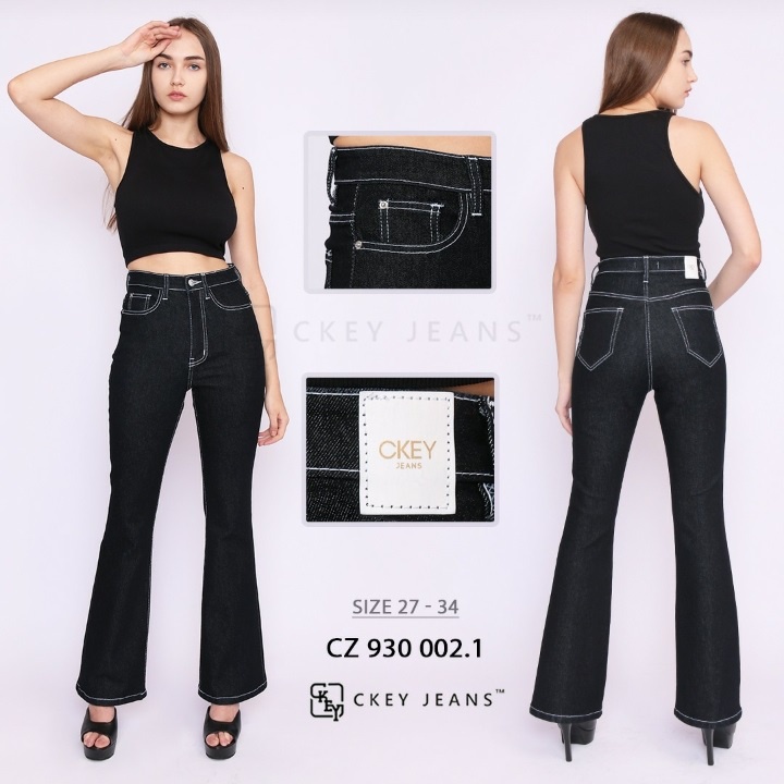 Jual Ckey Cutbray Jeans Highwaist Garment | Shopee Indonesia