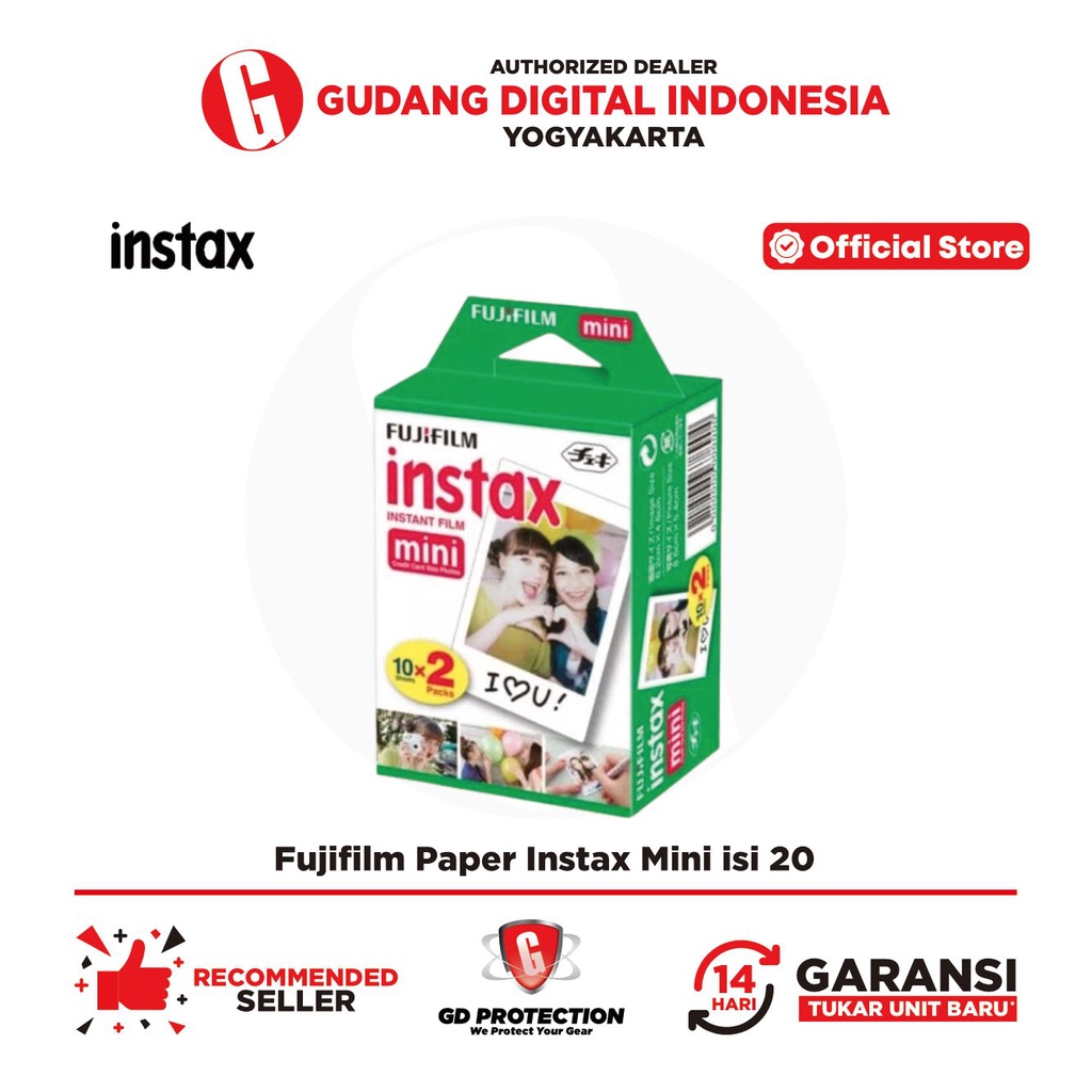 Jual Fujifilm Refill Paper Instax Mini Instax Film Twin Pack Isi 20 ...
