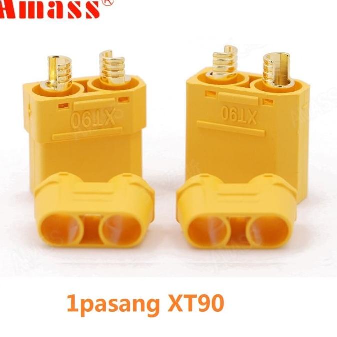Jual Konektor Connector XT-90 XT90 Amass Male Female Lipo Battery RC Plug | Shopee Indonesia