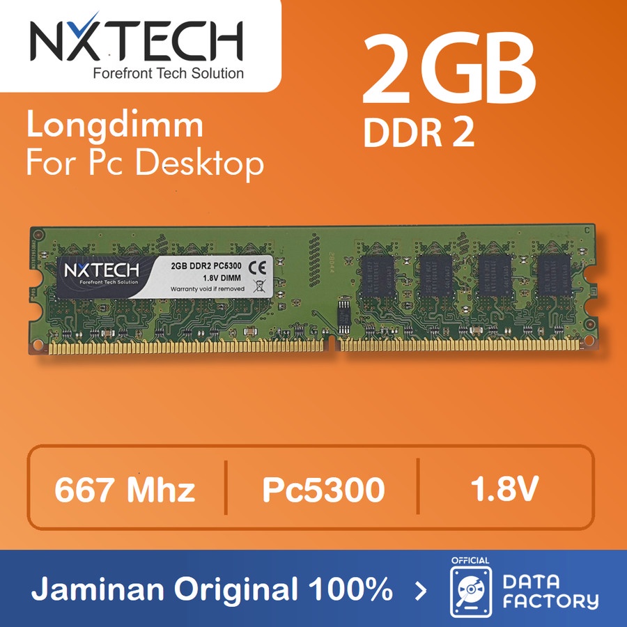 Jual RAM PC NXTECH DDR2 2GB PC 5300 / 667MHz LONGDIMM PC2 MEMORY ...