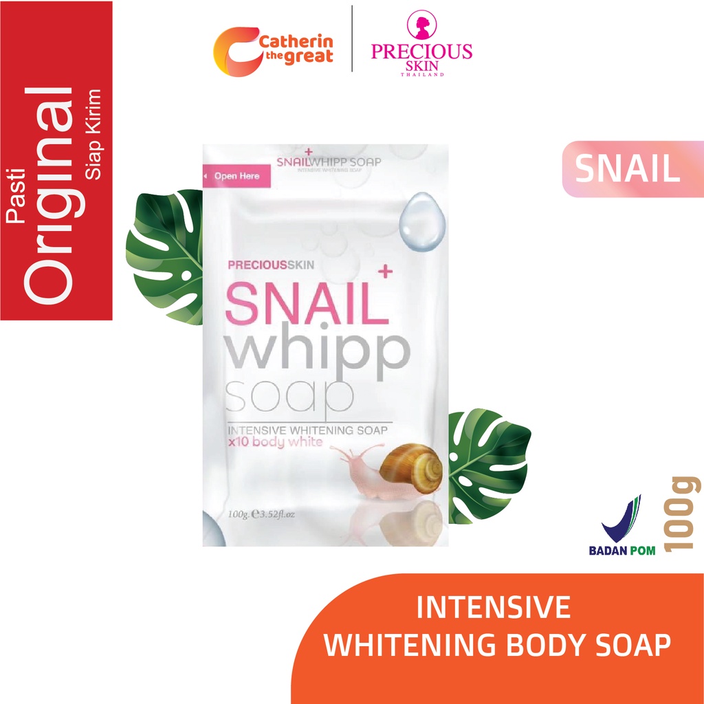 Jual Precious Skin Thailand Snail Whipp Soap X20 Body Whitening Soap ...