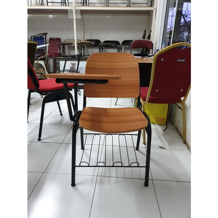 Jual pabrik furniture gunadarma Kursi Kuliah Besi, dudukan plywood HPL ...