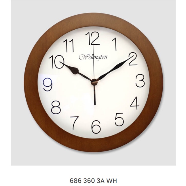 Jual JAM DINDING KAYU WELLINGTON UKURAN 36CM | Shopee Indonesia