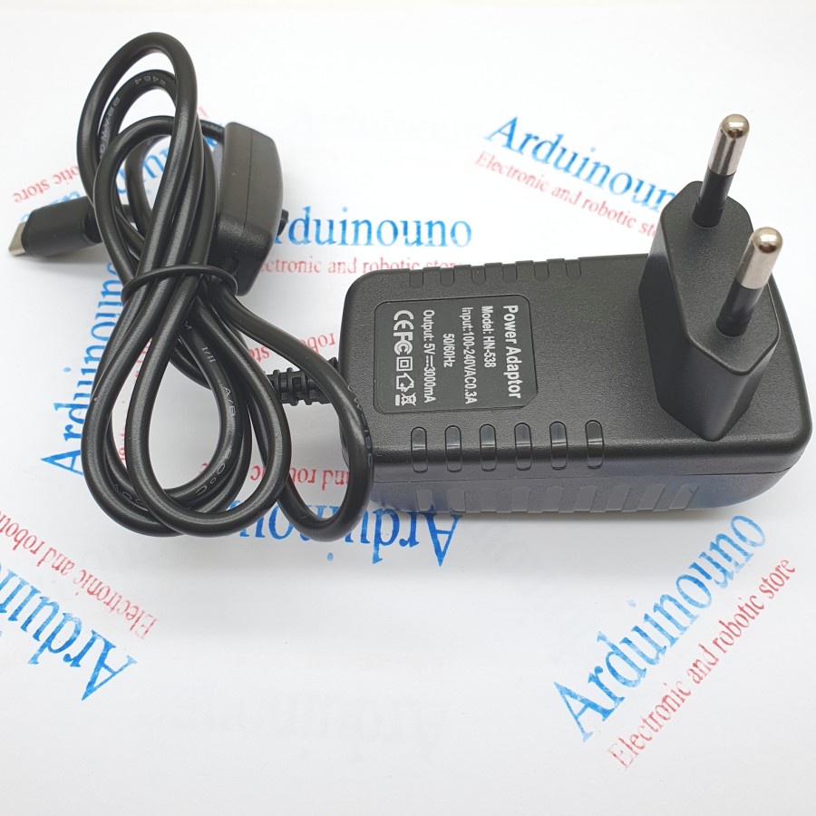 Jual Adaptor Raspberry PI 4 USB Type C 15W Adapter 5V 3A Power supply ...