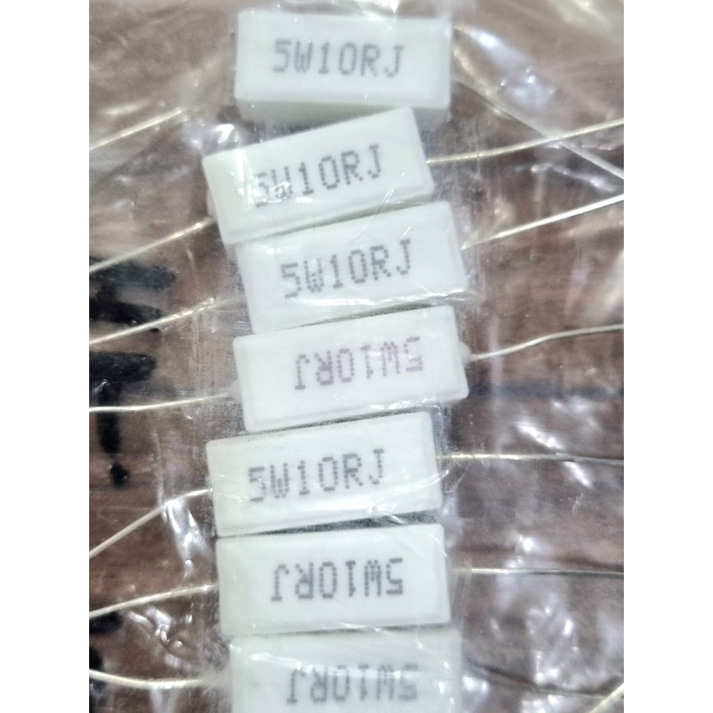 Jual Resistor 5 Watt 5W 10 ohm | Shopee Indonesia