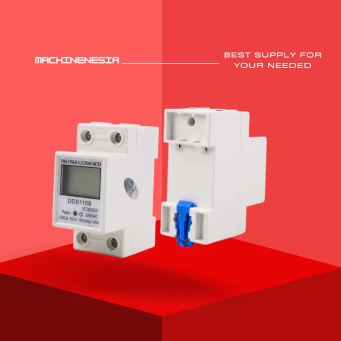 Jual METERAN LISTRIK DIGITAL SINGLE PHASE 220V / DIN RAIL VOLTMETER / MCB | Shopee Indonesia