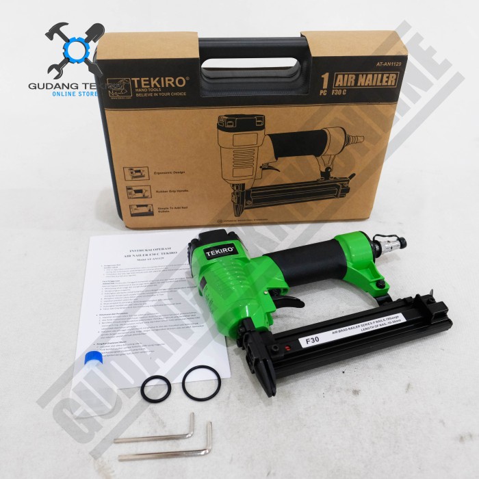 Jual Mesin Paku Tembak Angin Staple Gun F30C TEKIRO / Air Nailer Gun ...
