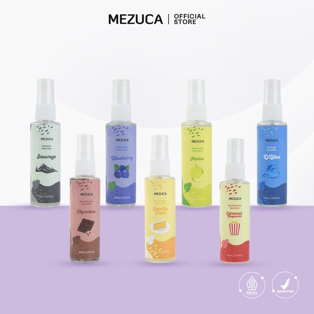 Jual MEZUCA Refreshing Body Mist BPOM 60 mL Bodymist Spray Pengharum ...